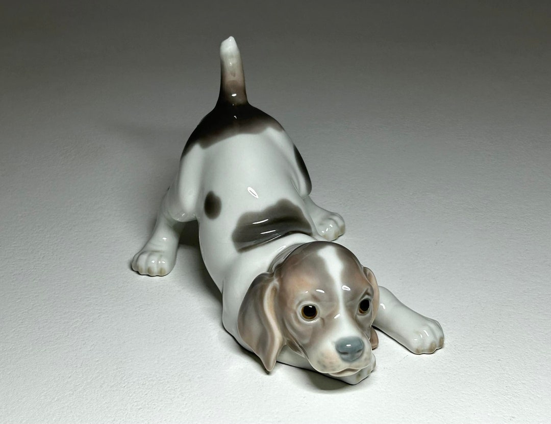 Lladro Playful Puppy Figurine, Lladró Puppy Dog Figurine, Lladro Spain ...