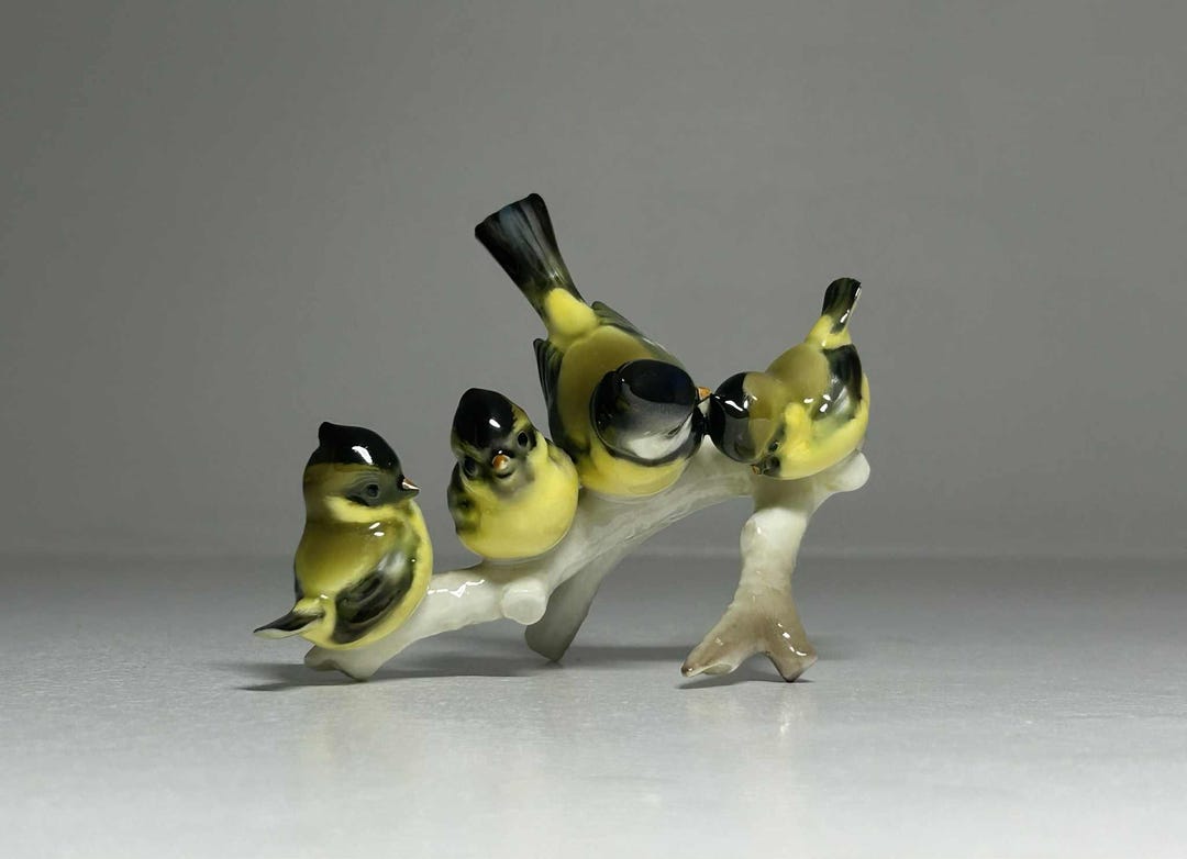 Hutschenreuther Titmouse Bird Family Figurine by Gunther Granget ...