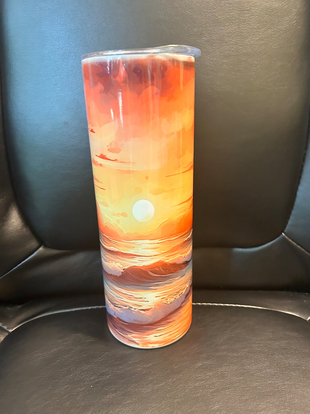 20oz Beach Sunset Cup - Etsy