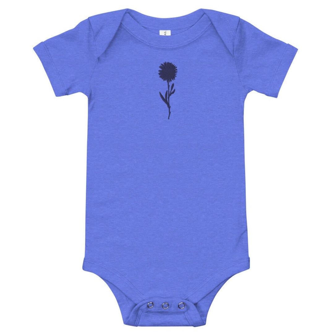 Embroidered Birth Month Flower Onesie september Astor September Baby ...