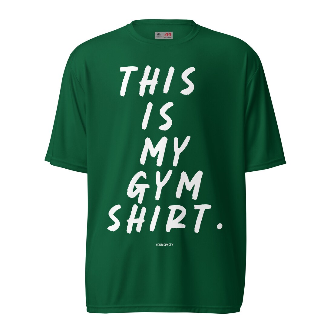 Unisex Performance Crew Neck T-shirt My Gym Shirt - Etsy