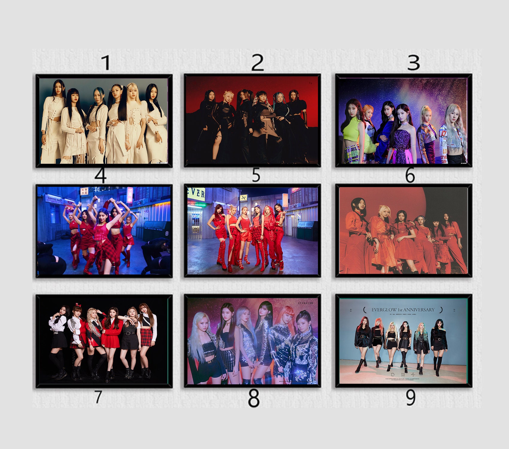 Everglow Poster Wall Decor Art Home Decor Kpop Wall Decor | Etsy