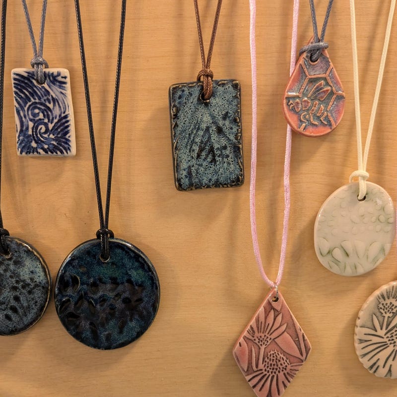 Ceramic Pendants - Etsy