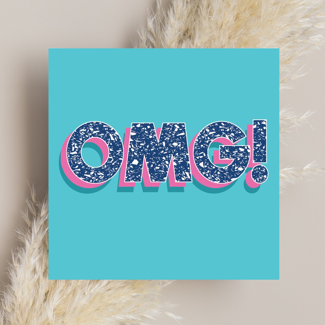 Terrazzo Birthday Card - OMG! - Etsy