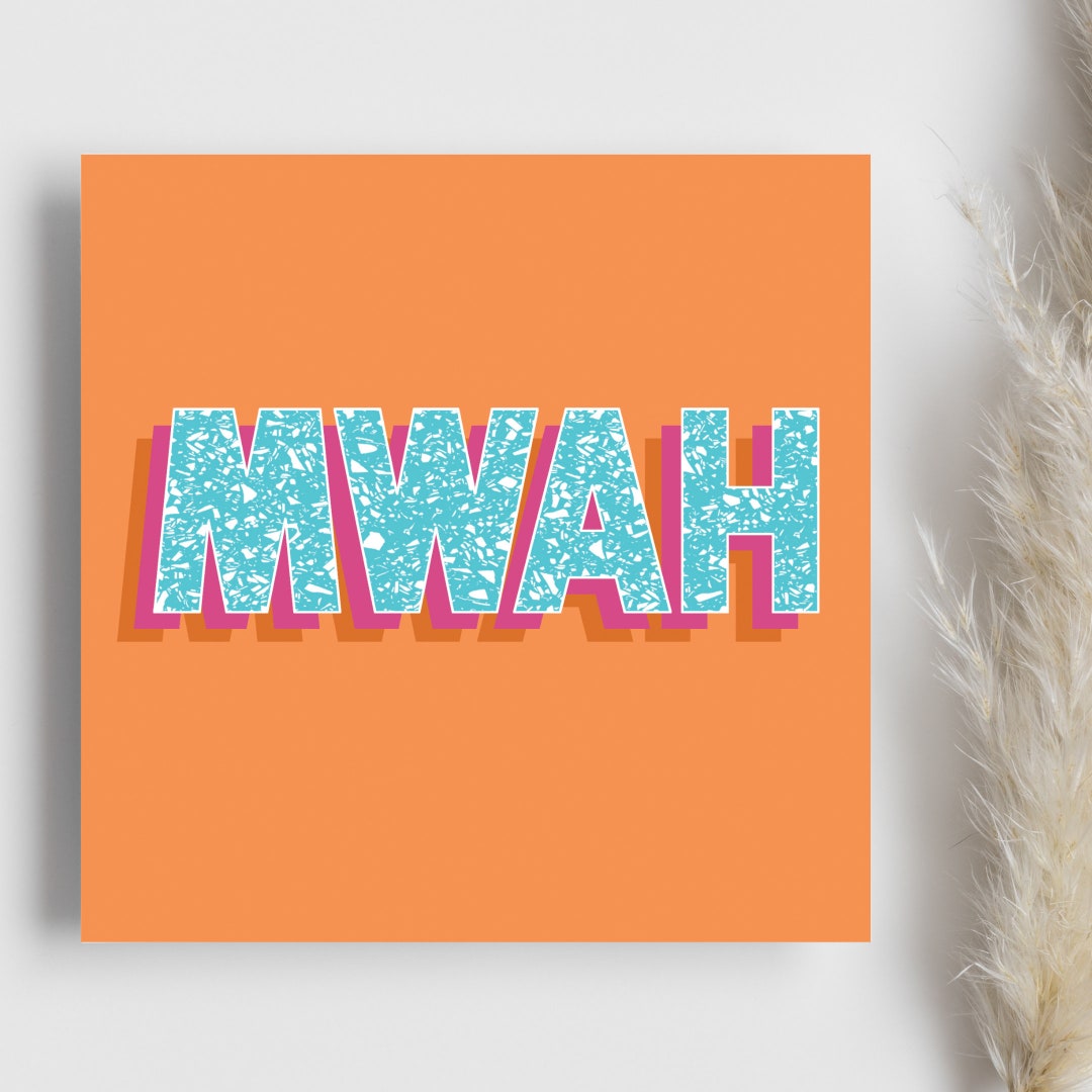 Terrazzo Birthday Card MWAH - Etsy