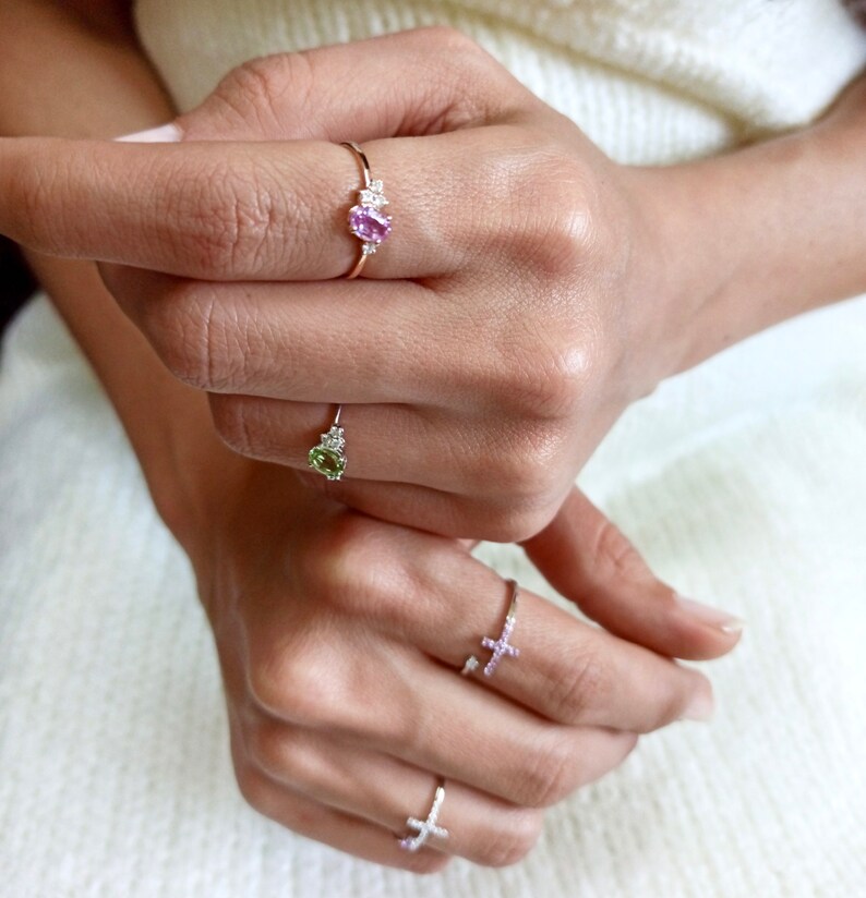 14K Gold Diamond Cross Ring Diamond Holy Cross Ring White - Etsy