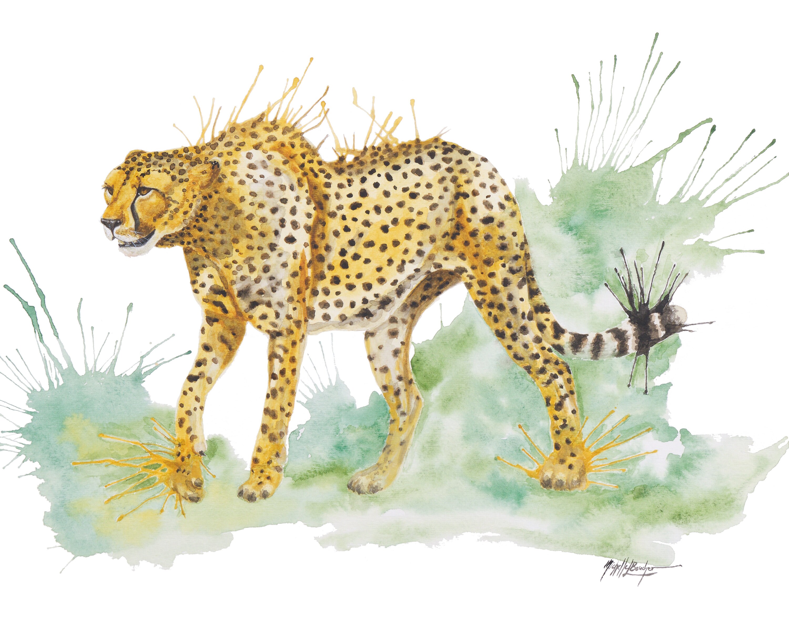 Cheetah Print, Cheetah Painting, Cheetah Art, Watercolor Cheetah ...