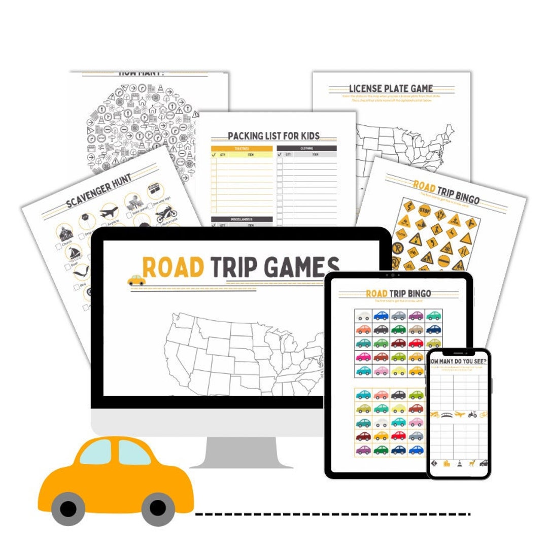 Road Trip Games for Kids Road Trip Games for Couples Instant Download ...