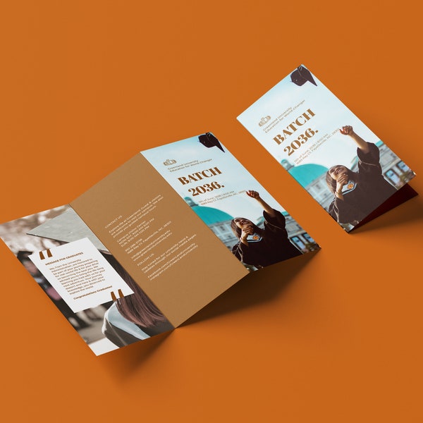 Graduation Brochure Template - Etsy