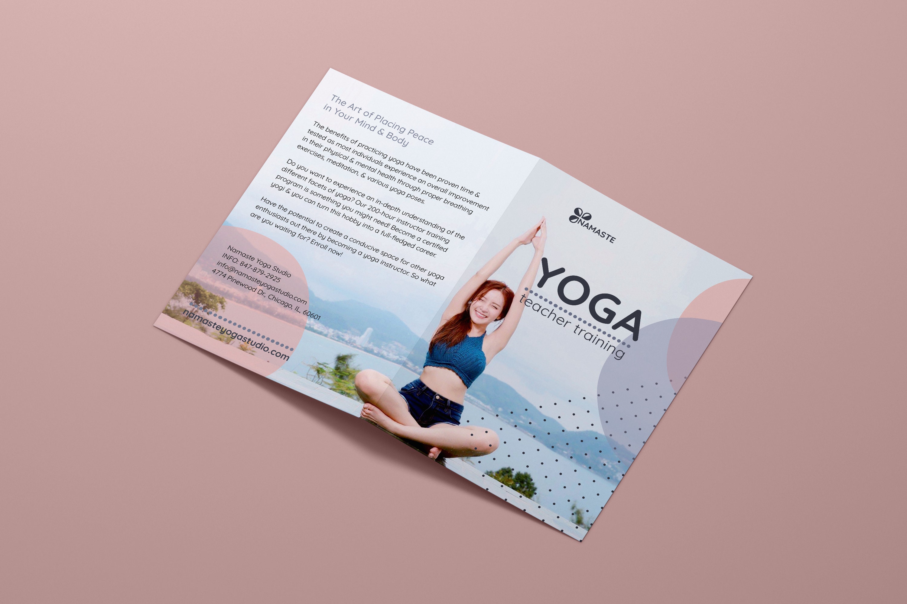 Bifold Canva Brochure Esthetician Brochure Template Etsy