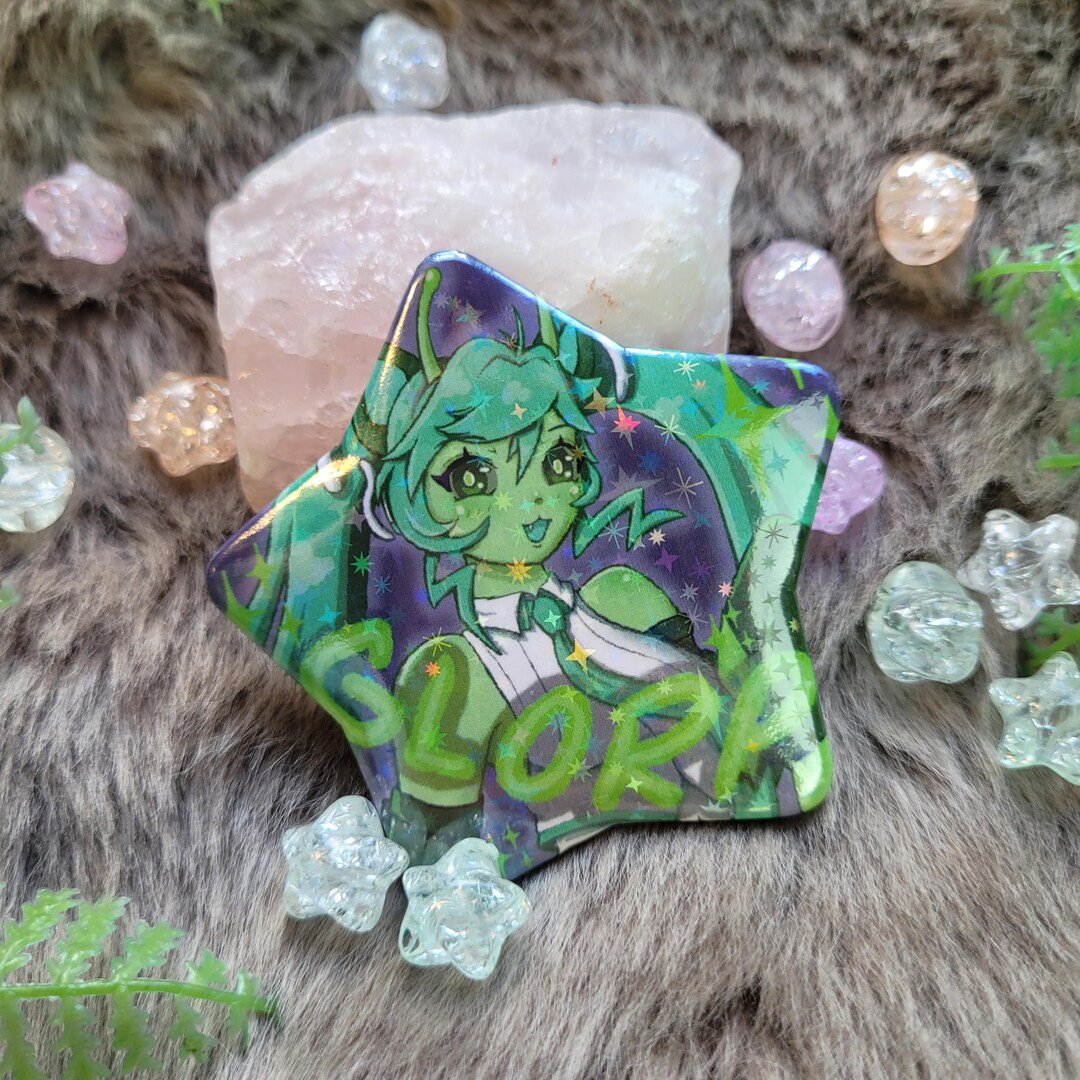 Glorpi Hatsune Miku Star Holo Sparkle Badge - Etsy