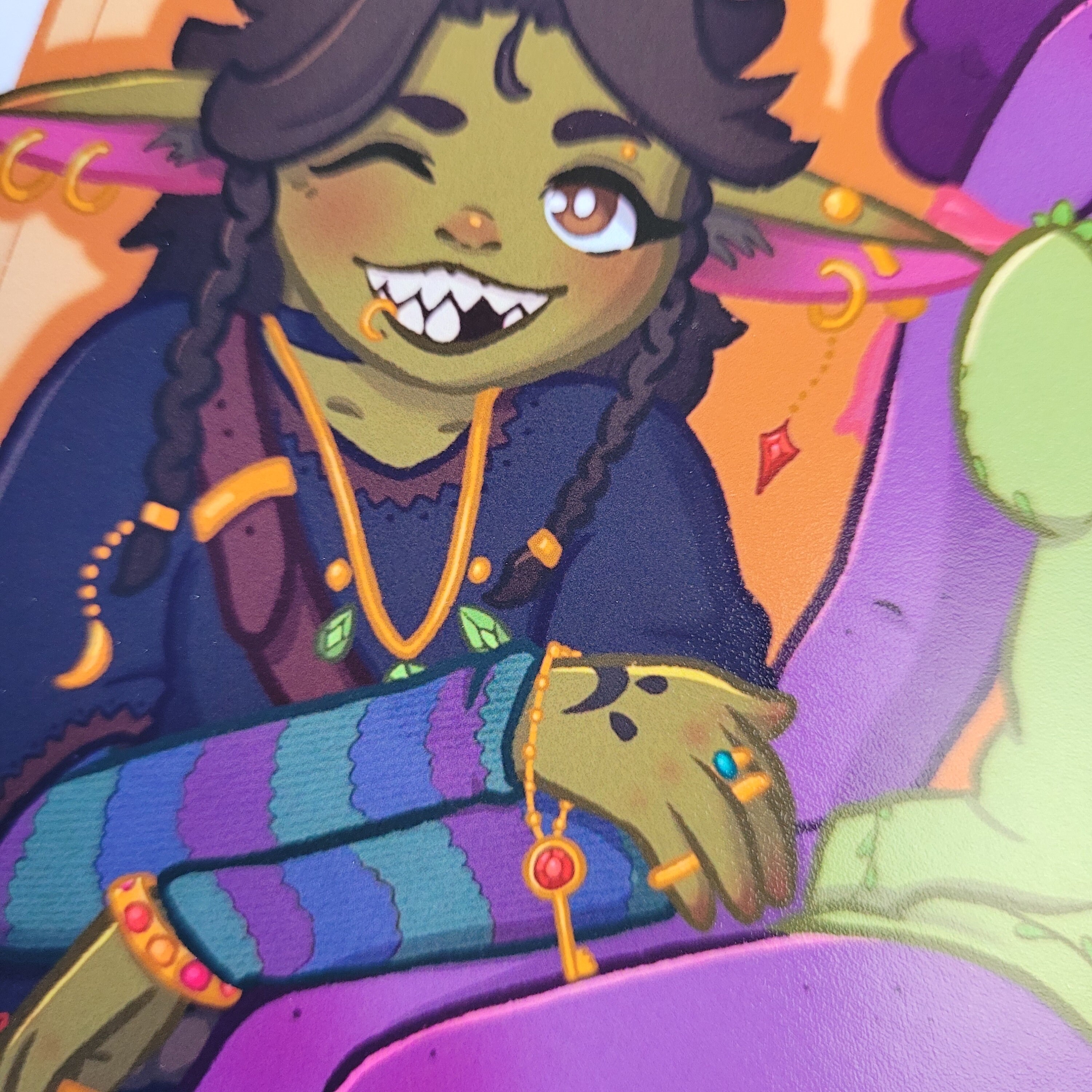 Goblin and Tiefling Original Character A5 Art Print - Etsy