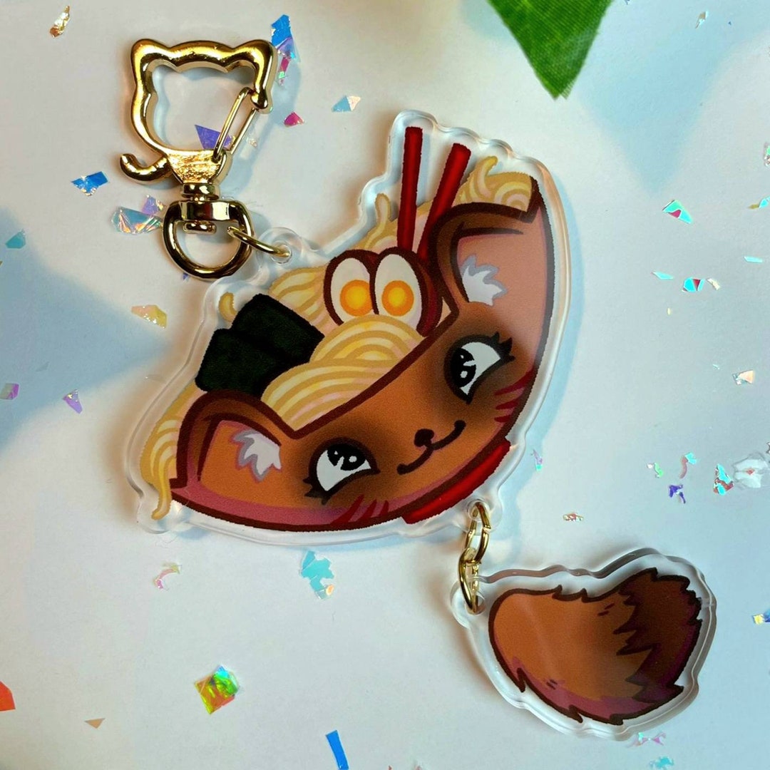 Tanuki Ramen Dangle Keychain - Etsy
