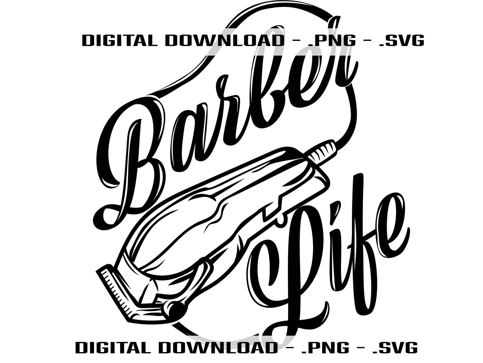Downloadable Barber Life .png .svg Barber Svg - Etsy