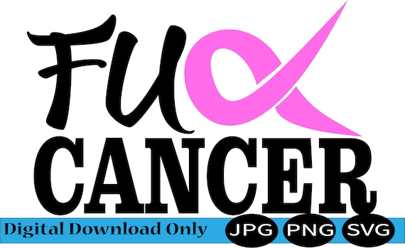 FU Cancer Svg Cancer Svg Pink Svg Ribbon Svg Cancer | Etsy