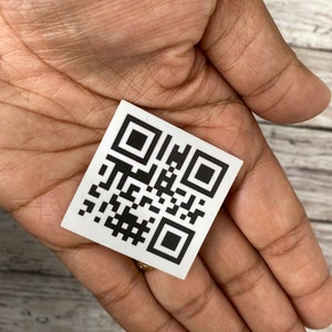 Pack of Custom personalized business stickers QR code labels | Etsy