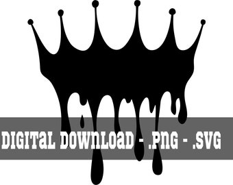 Crown Drip Svg - Etsy Singapore