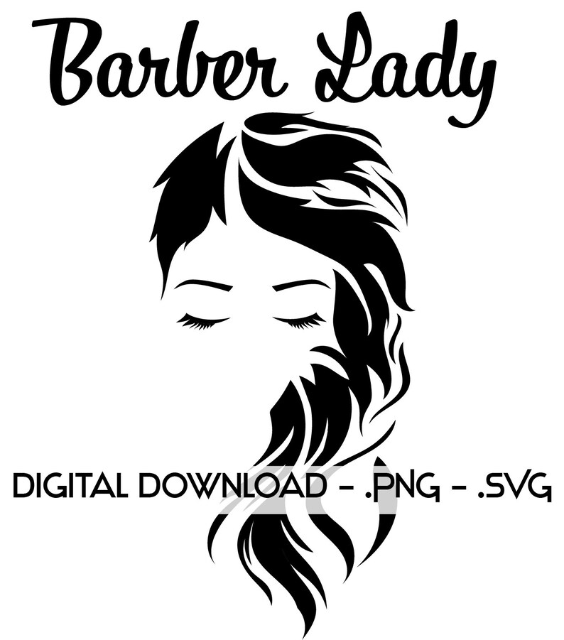 Barber Svg Lady Barber Svg Barber Svg Female Barber Svg - Etsy Finland