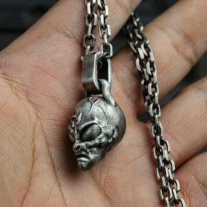 Alien Pendant Alien Necklace Gothic Emo Pendant Gothic - Etsy