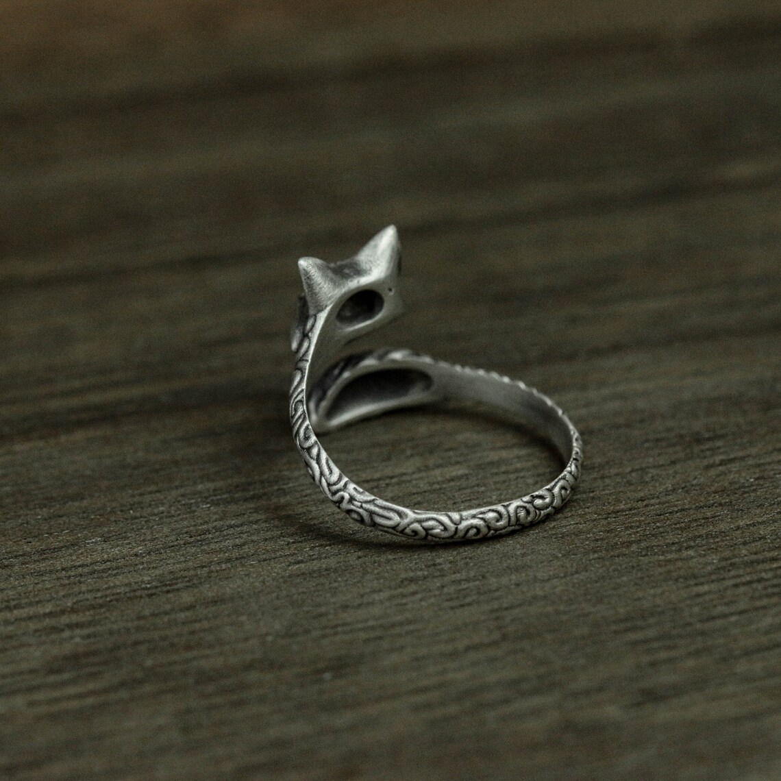 925 Sterling Silver Fox Ring Silver Fox Jewelry Animal Ring - Etsy