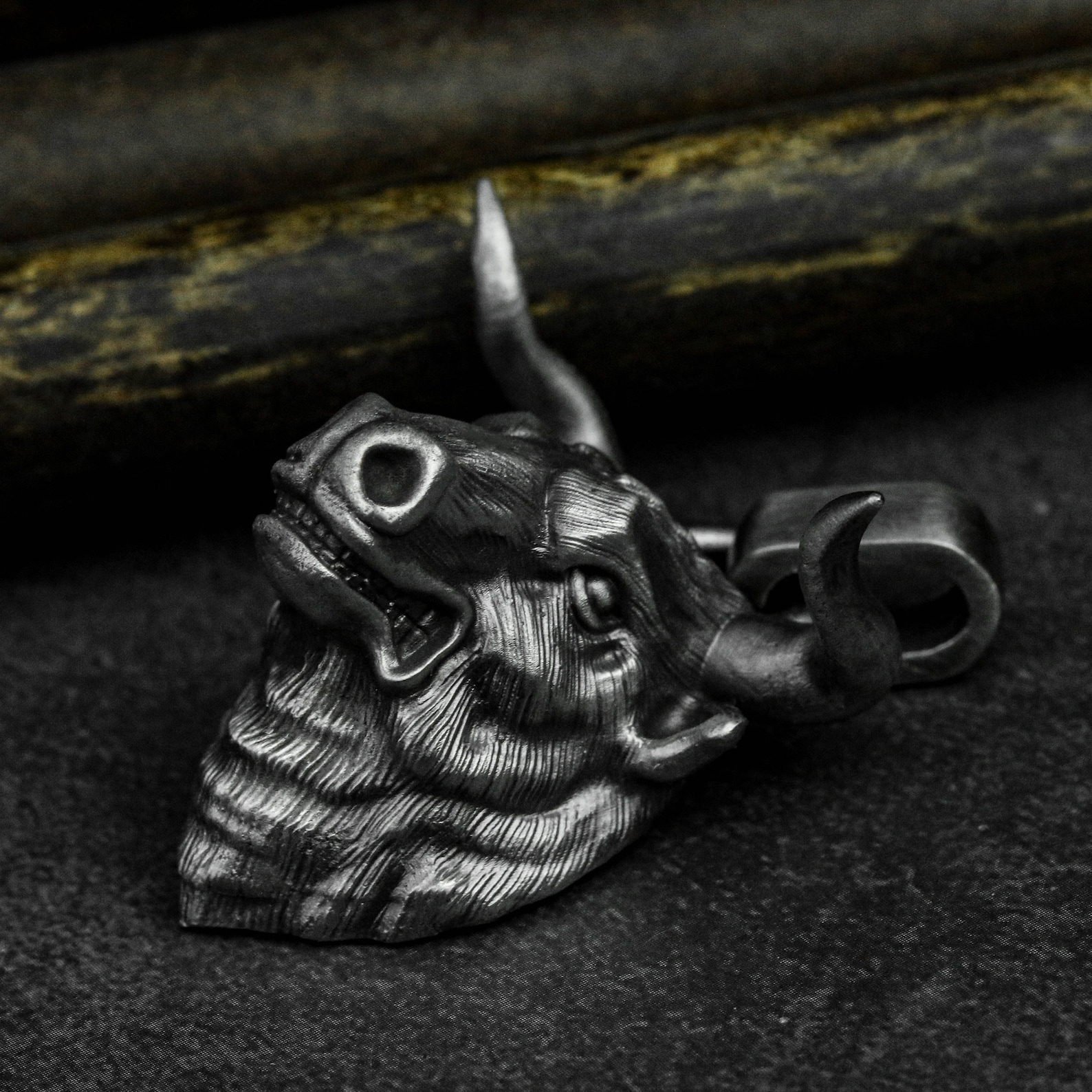 925 Sterling Silver Bull Head Pendant Necklace Silver Bull - Etsy