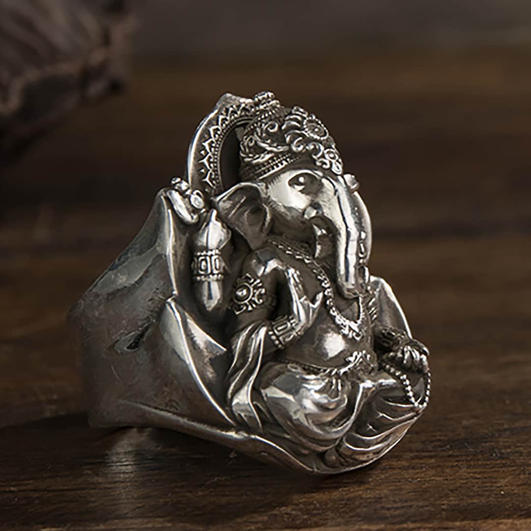 Elephant 925 Sterling Silver Men's Ring Elephant Ring - Etsy