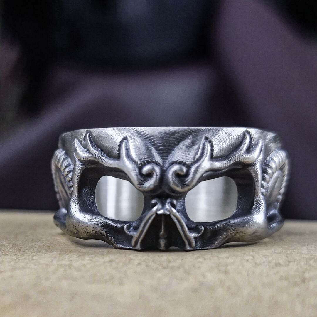 Ghost King Shituolin Lord Silver Ring - Tibetan Rare Skull Ring ...
