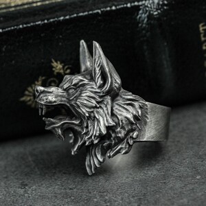 Handmade Sterling Silver Werewolf Ring: Animal Totem Jewelry - Etsy