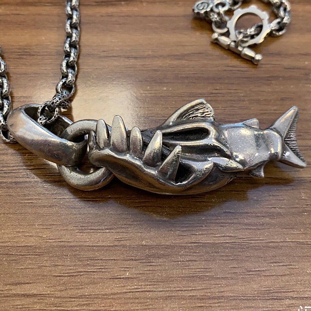 Legendary Piranha Pendant Necklace, Marine Animal Pendant, Mysterious ...