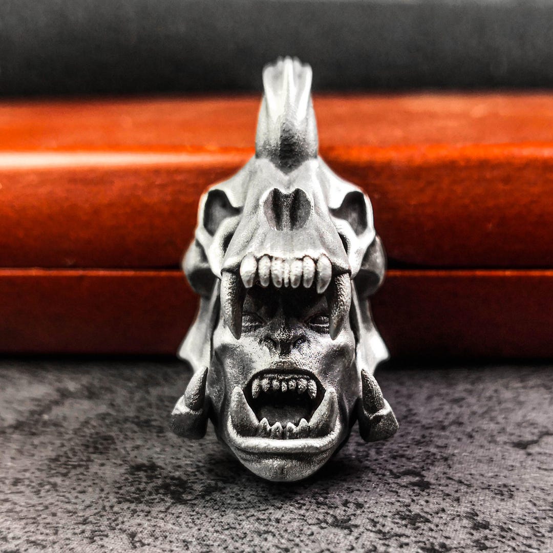 Roaring Monster Pendant, Succubus, Big Monster, Vampire, Demon, Cursed ...
