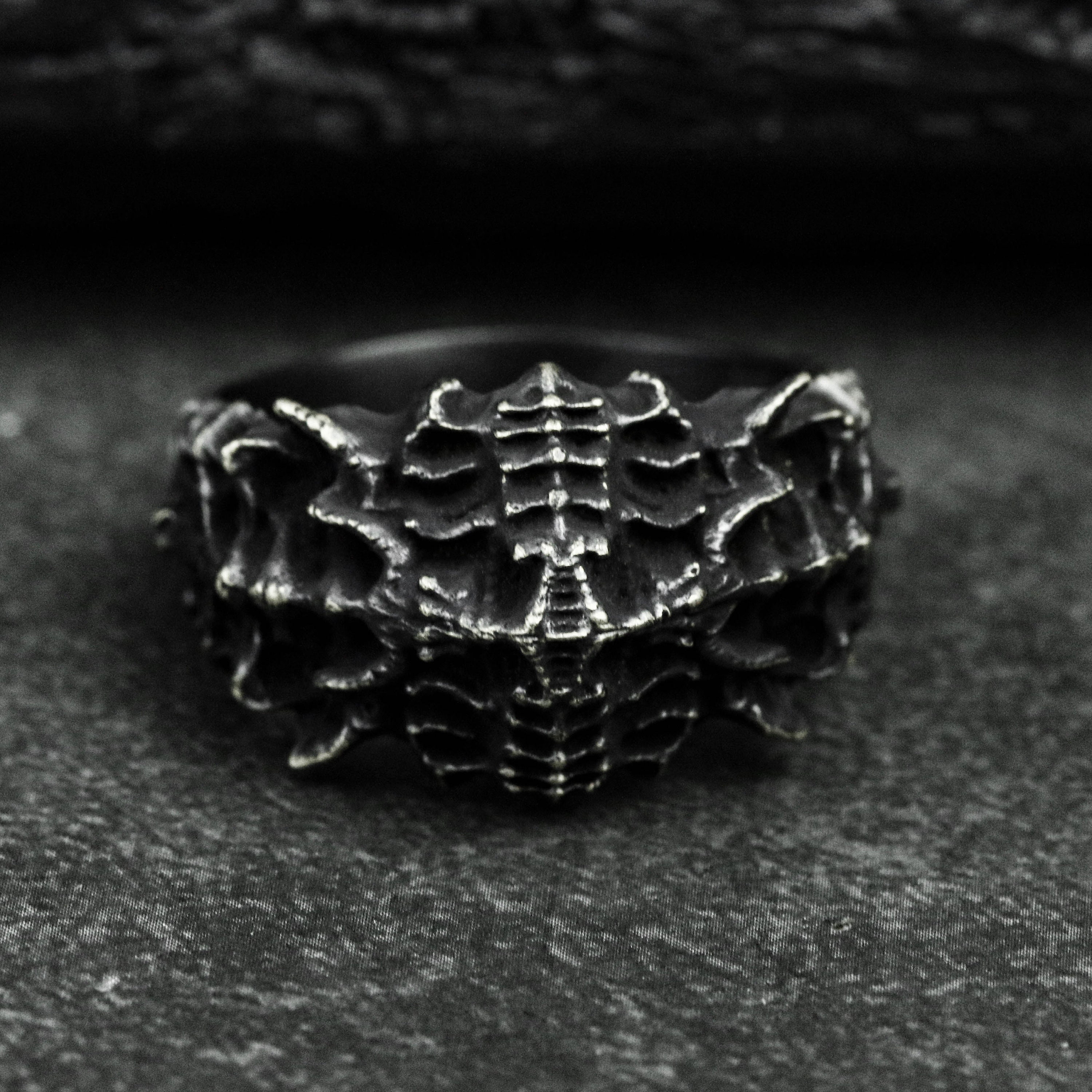 Human Spine 925 Sterling Silver Ring Spine Ring Spine - Etsy UK