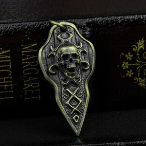 925 Sterling Silver Skull Pendant, Memento Mori Necklace, Anatomical ...