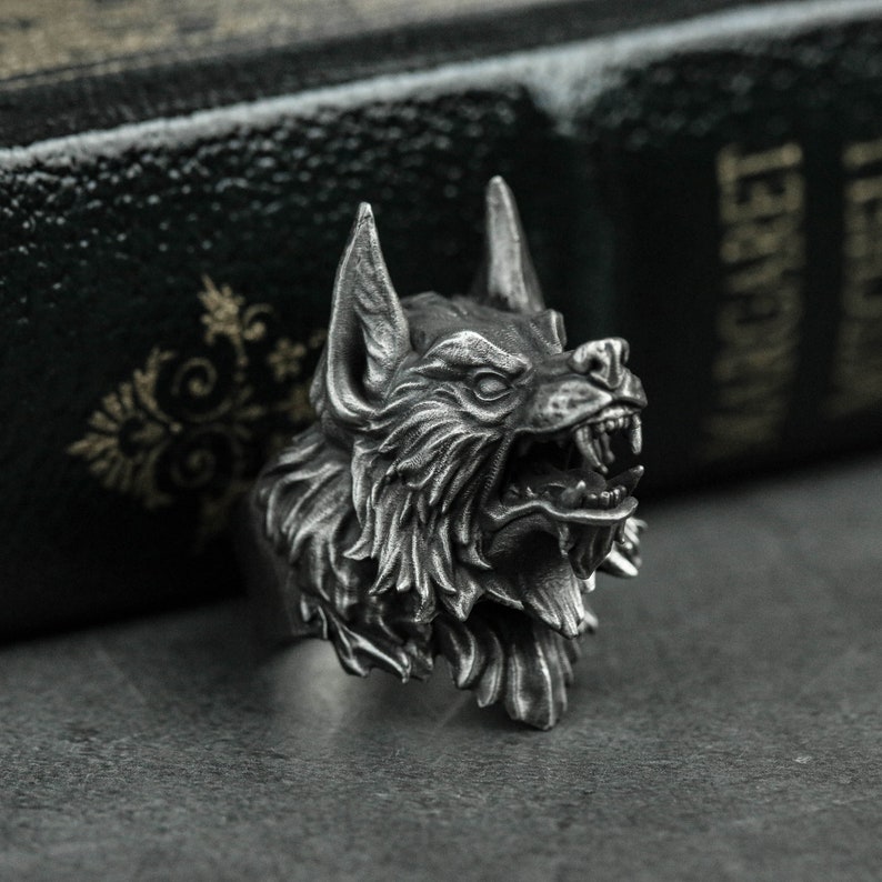 Handmade Sterling Silver Werewolf Ring: Animal Totem Jewelry - Etsy
