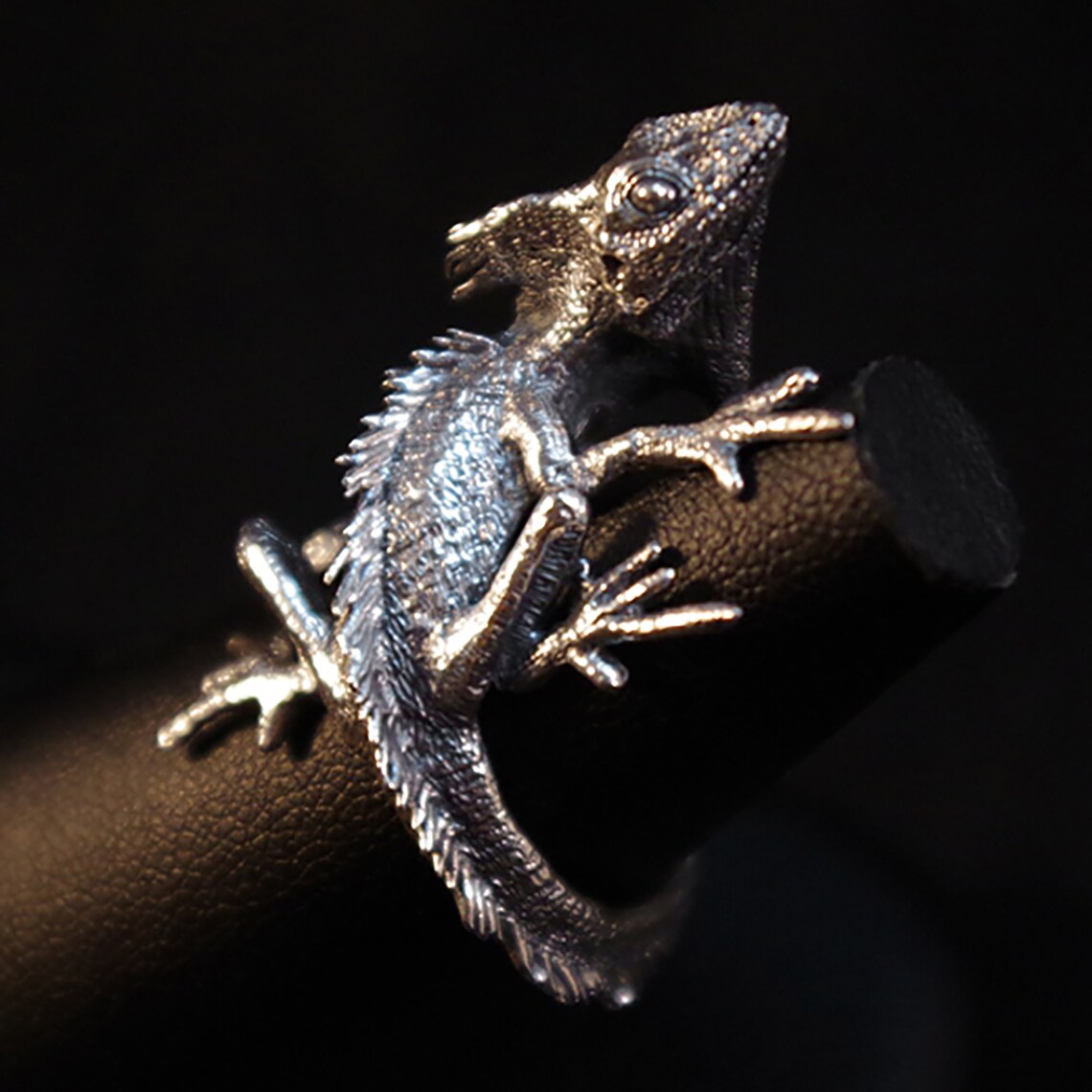 Bearded Dragon 925 Sterling Silver Ring Bearded Dragon Silver - Etsy