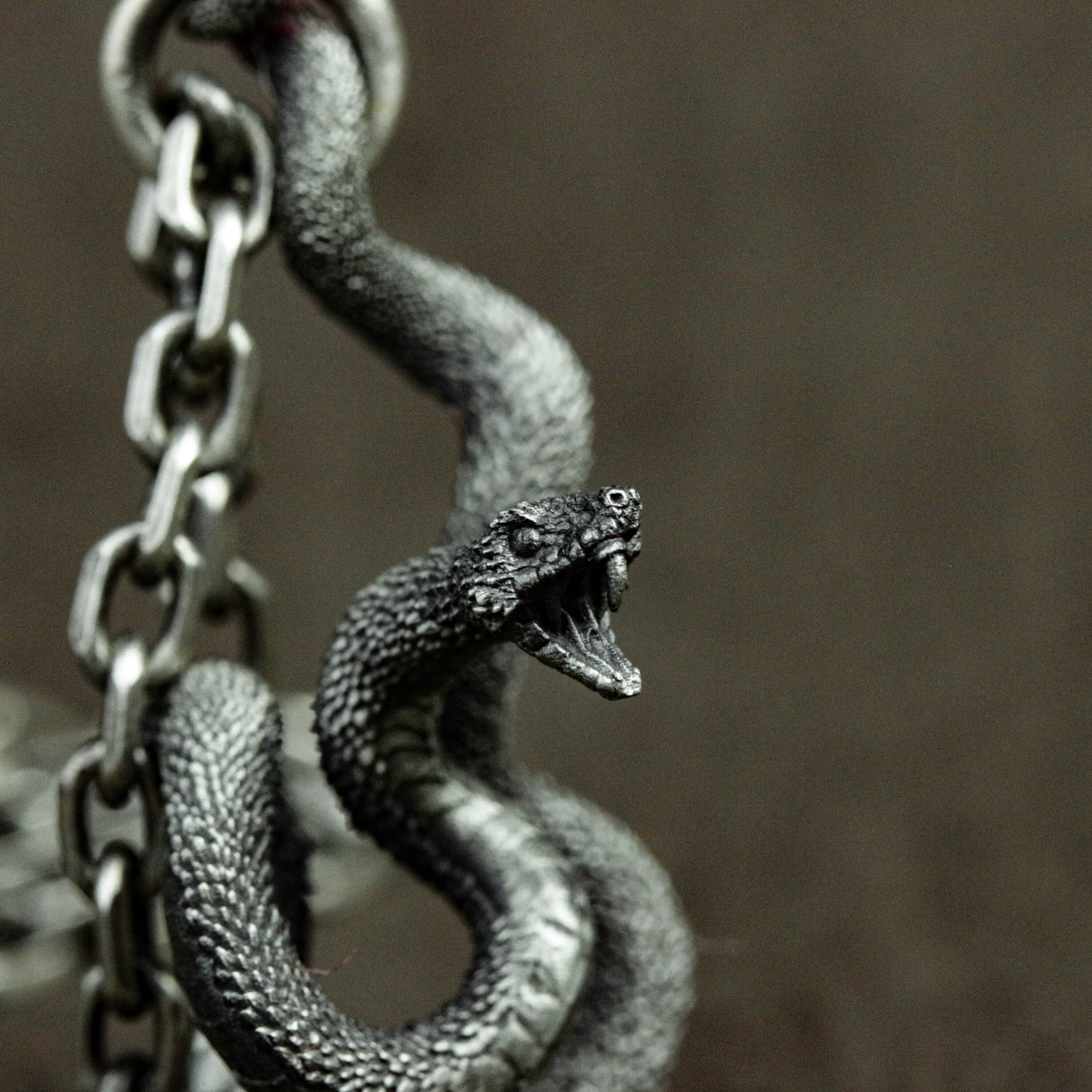 925 Sterling Silver Snake Pendant, Retro Snake Necklace, Snake Pendant ...