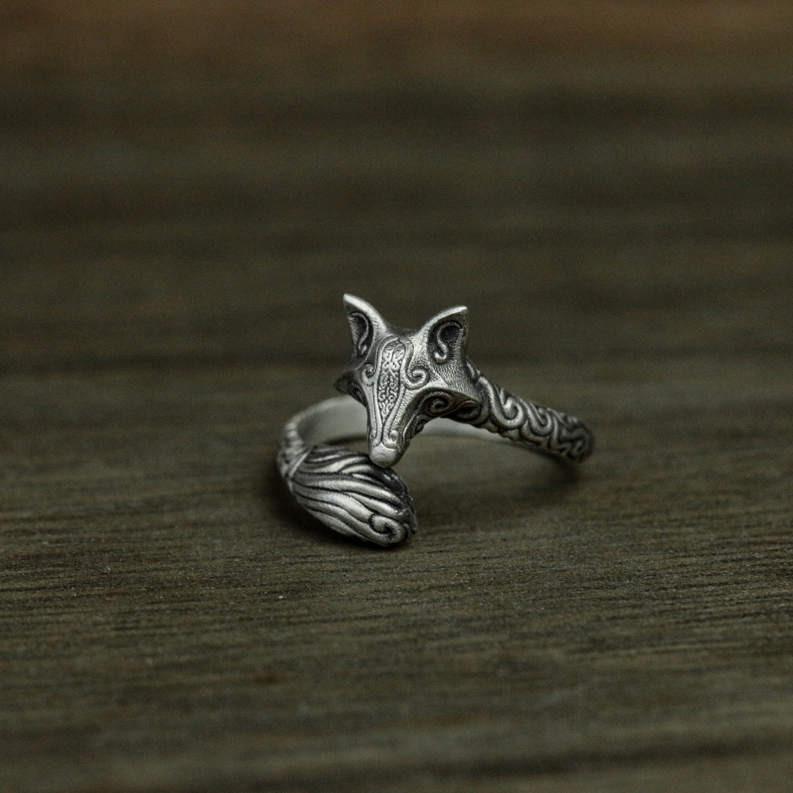 925 Sterling Silver Fox Ring Silver Fox Jewelry Animal Ring - Etsy