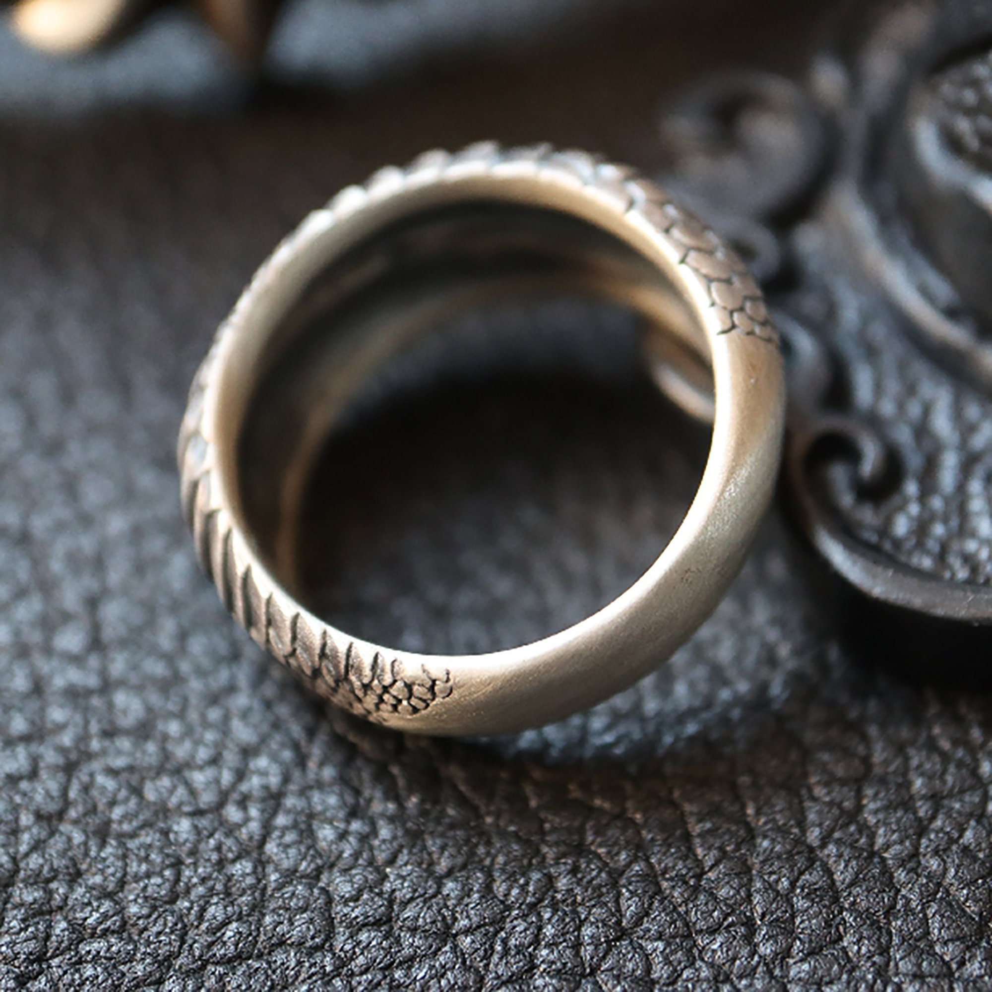 925 Sterling Silver Snake Scale Ringsnake Ringsilver Snake | Etsy