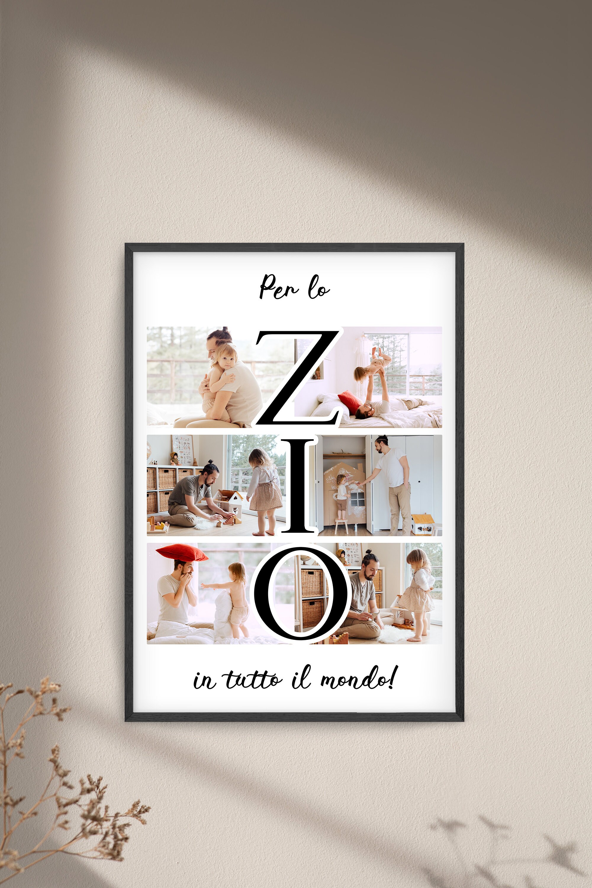 Personalized Photo Gift Zio Photo Collage Uncle Godfather - Etsy