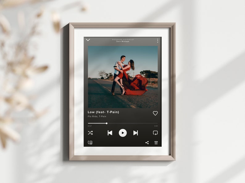 Personalized Song Poster Music Gift Spotify Song Lyrics Poster Photo ...