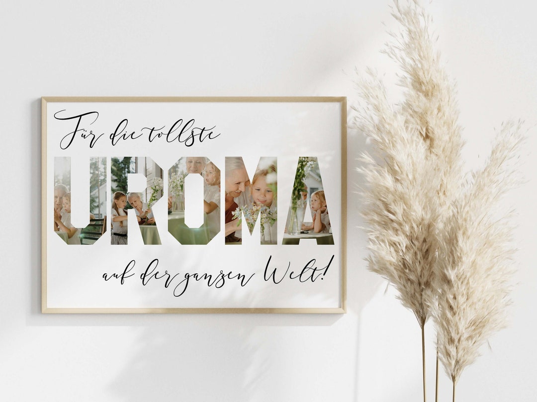 Uroma Fotogeschenk personalisiert Geschenk Uroma Weihnachten Geburtstag ...