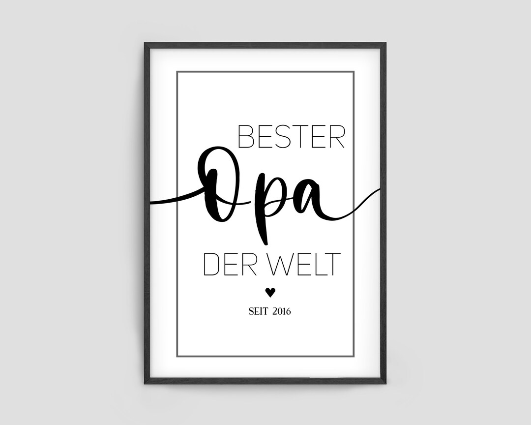 Personalized Poster Best Grandpa Posters Indentation Family Living Room ...