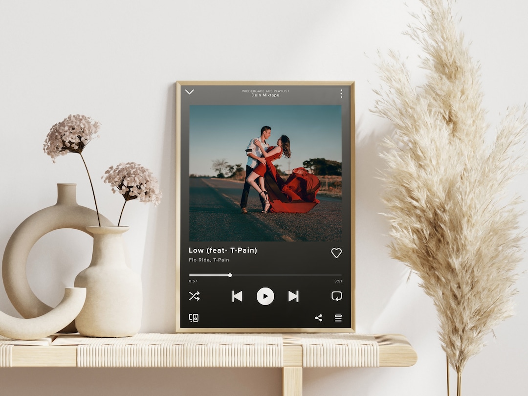 Personalized Song Poster Music Gift Spotify Song Lyrics Poster Photo ...