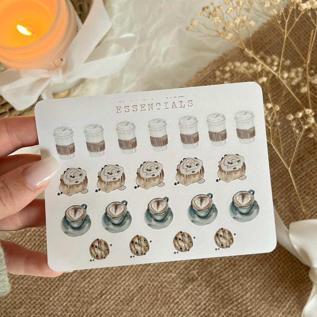 Cinnamon Bun Essentials Sticker Sheet - Etsy