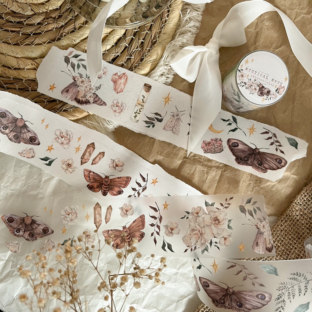 SAMPLE Mystical Moth Pet Tape for Journal, Planner Stationery - Etsy