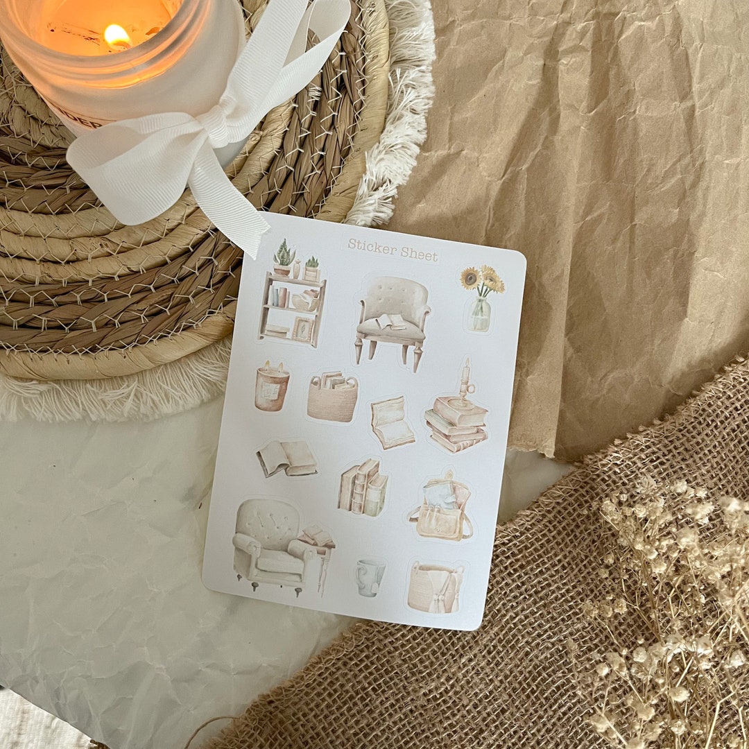 Reading Nook Sticker Sheet for Your Journal | Bulletjournal Sticker ...