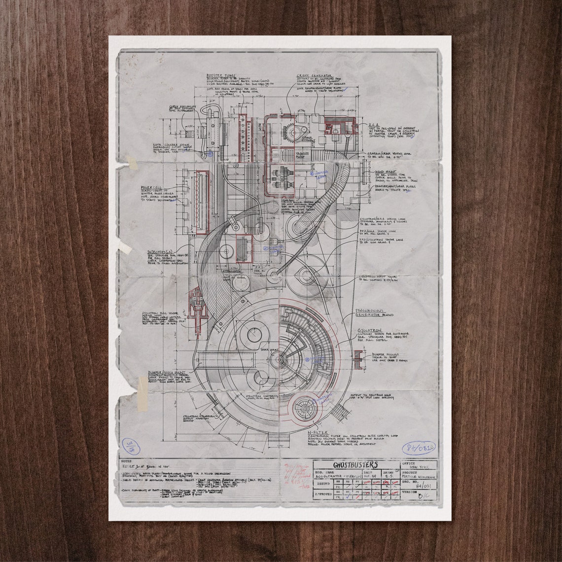 Proton Pack ghostbusters Imagined Blueprint Limited Edition - Etsy