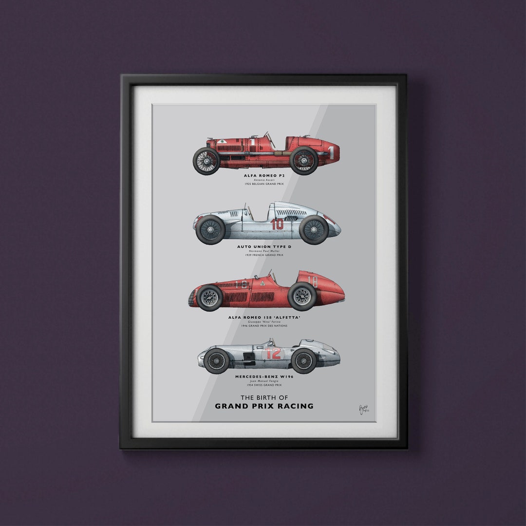 The Birth of Grand Prix Racing Poster - Etsy