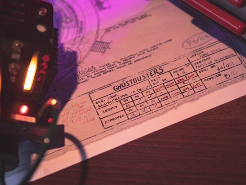 Proton Pack ghostbusters Imagined Blueprint Limited Edition - Etsy