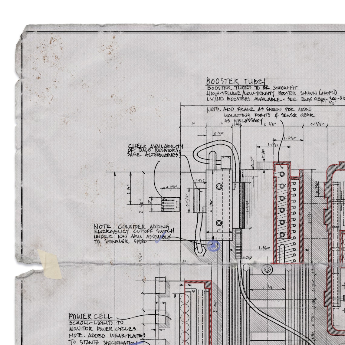 Proton Pack ghostbusters Imagined Blueprint Limited Edition - Etsy