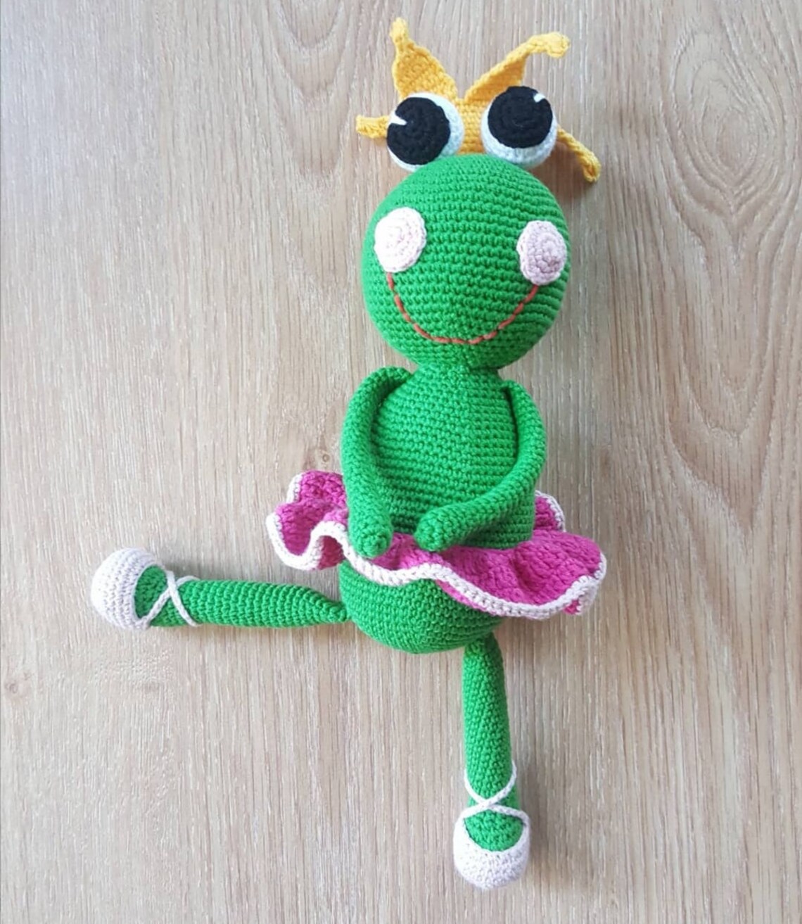 Ballerina Frog, Princess Frog, Amigurumi Toys, Crochet Frog, Cute ...